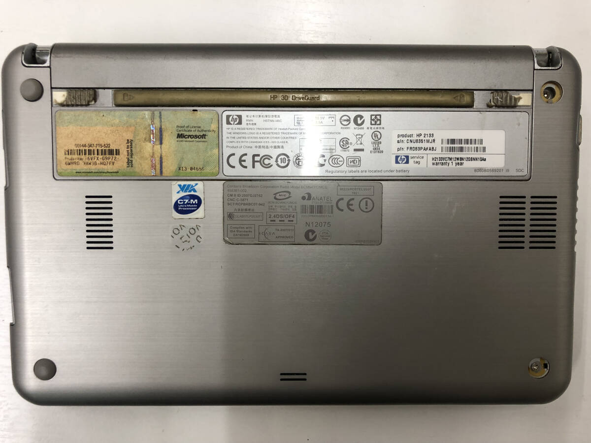 Yahoo!オークション - 【ジャンク品】HP 2133 Mini-Note PC スタンダー...