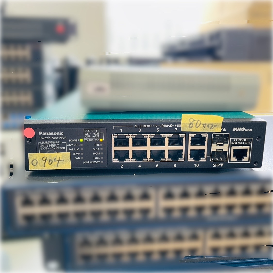 Yahoo!オークション - 904【通電OK】Panasonic Switch-M8ePWR PN27089...