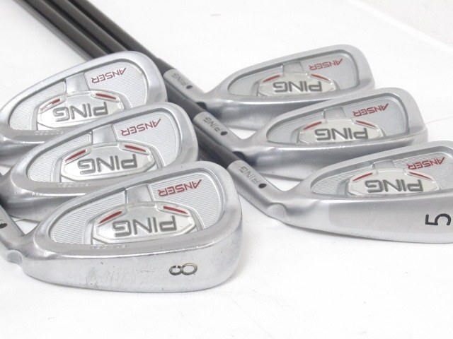 Yahoo!オークション - [1558]ピン ANSER アイアン Tour AD 75(R) リシ...