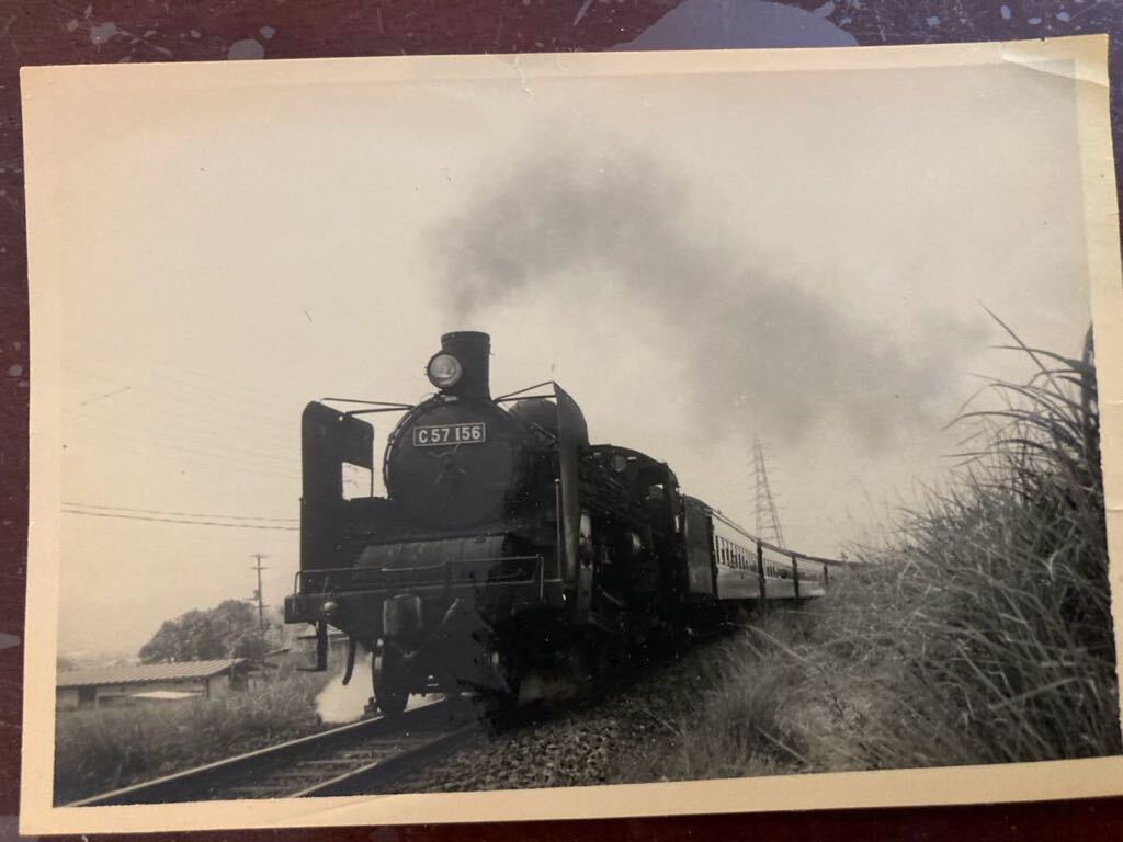 Yahoo!オークション - 昭和鉄道写真 播但線溝口駅付近を走るC57 156[豊...