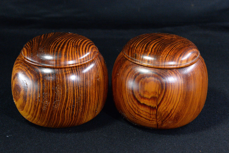 Yahoo!オークション - CR23 保管品 希少 肥松 未使用 碁笥 セット 囲碁...