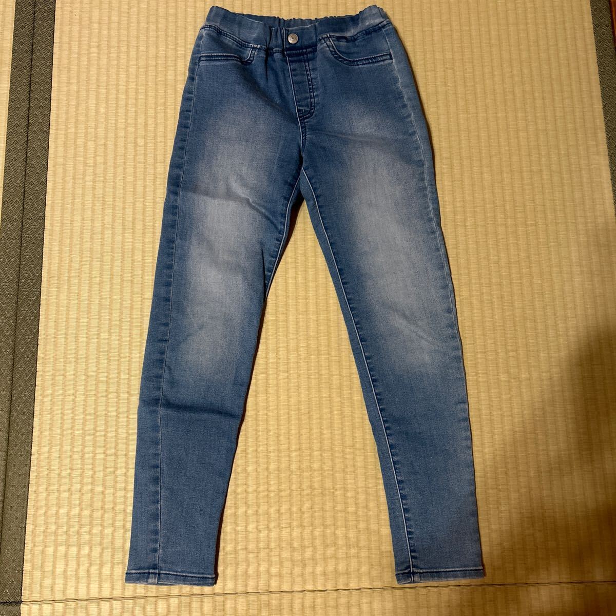 Yahoo!オークション - GU 140サイズ 女の子用 デニムパンツ
