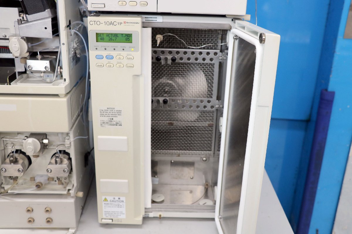 理化 0320S SHIMADZU/島津 液クロ SCL-10Avp+SPD-10Avp+CTO-10ACvp+SIL-10ADvp+LC-10ADvp+DGU-12A/1セット(環境測定器 ...