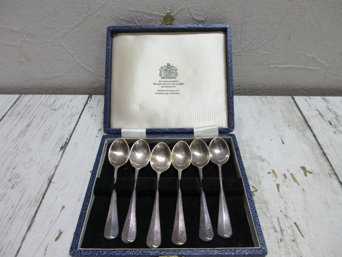 MAPPIN&WEBB マッピン&ウェッブ M&W カトラリー スプーン SILVERSMITHS 6本ケース付 約67g 星見(カトラリー)｜売買されたオークション情報、yahooの商品情報 ...