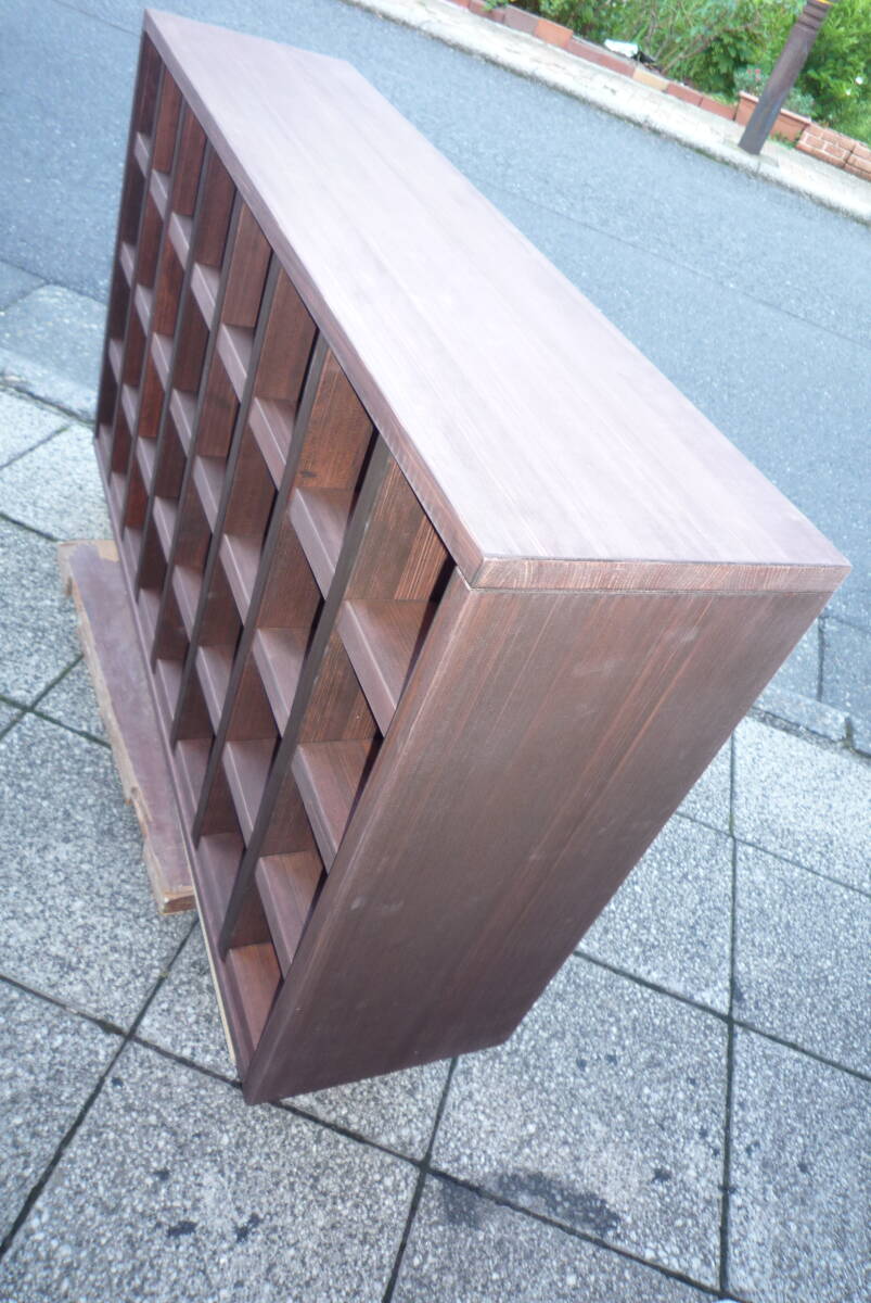 Yahoo!オークション - 飾り棚（W100 D25 H59）cm マス（W10 D23 H11...