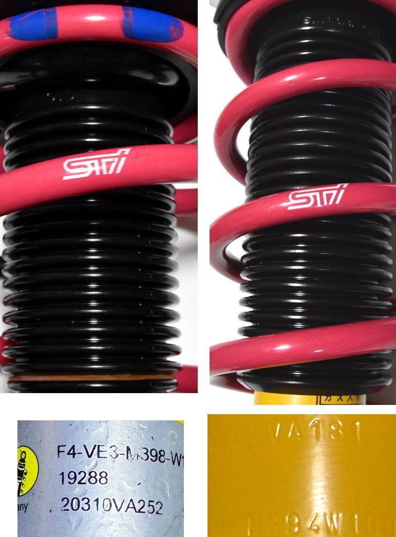 Yahoo!オークション - レヴォーグ VM4 VMG 純正 BILSTEIN + STI ダウン...