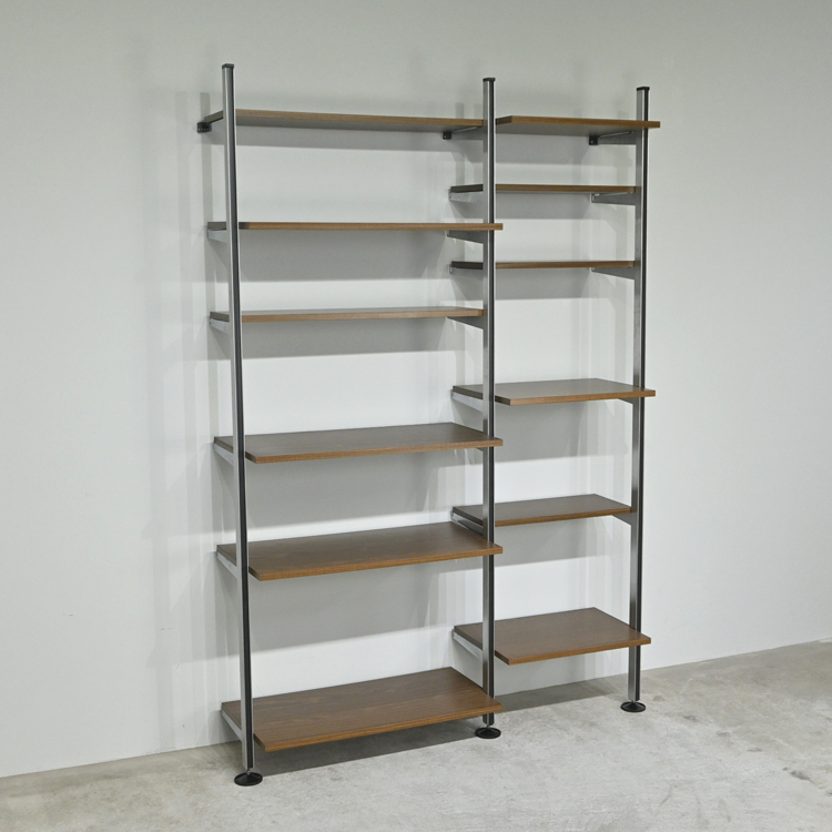 70年代ヴィンテージ 3本柱のウォールシェルフ店舗什器 インダストリアル 工業系 PFS Truck Acme プルーヴェ イームズ 北欧 ウェグナー(飾り棚)｜売買されたオークション情報 ...