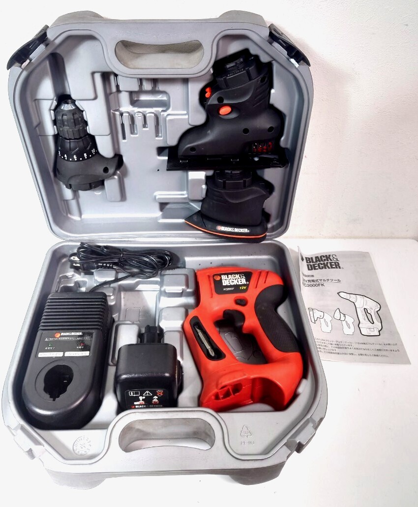Yahoo!オークション - sr1234 095 動作品 Black&Decker 12V充電マルチ...