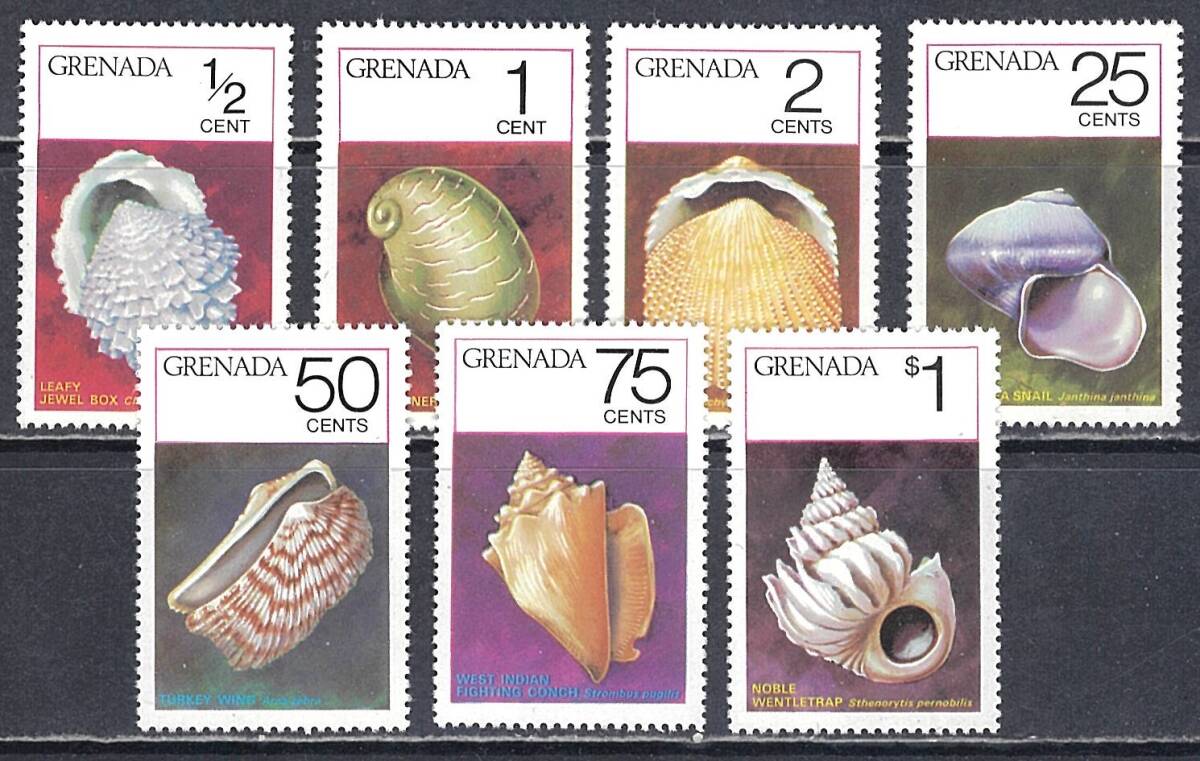 Yahoo!オークション - グレナダ 1975年 #652-8(NH) 貝 / Cat.Val.11.00...