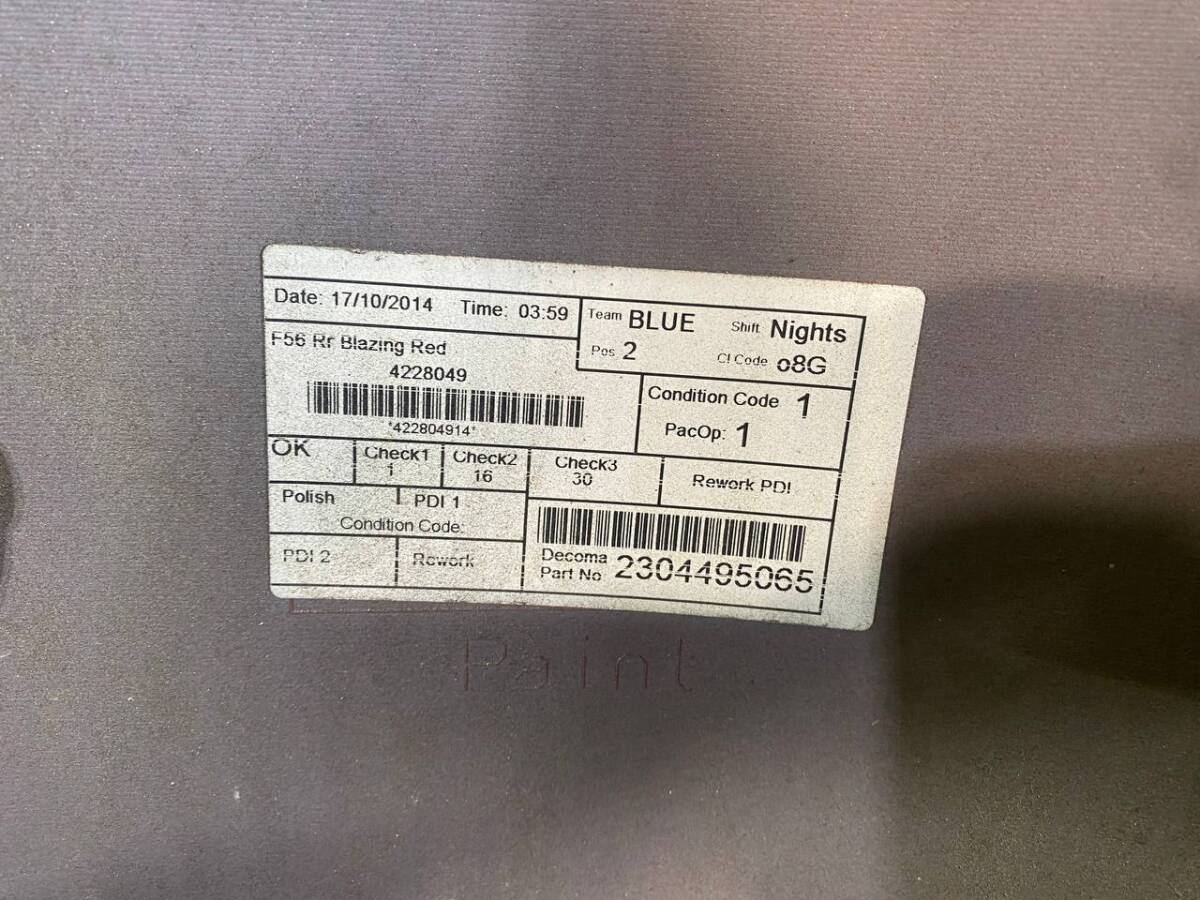 Yahoo!オークション - MINI ミニ F56 ・ リアバンパー