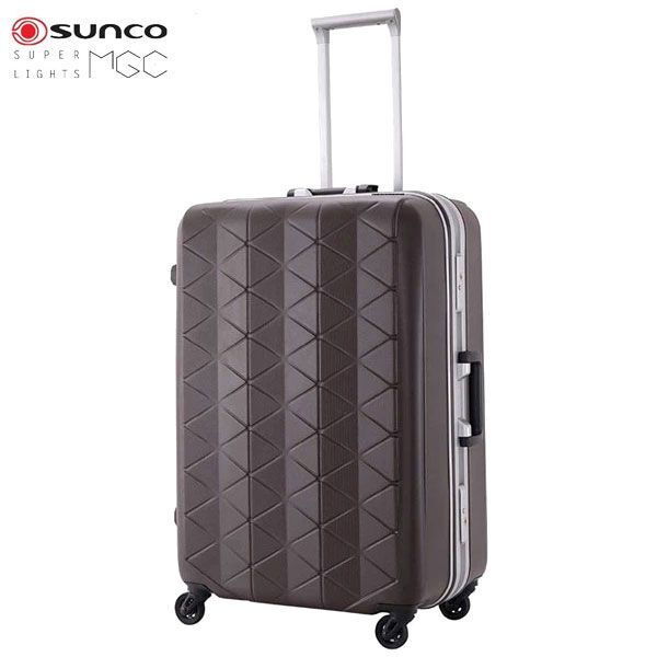 送料300円 税込 pu358 sunco スーパーライト スーツケース 4〜7泊用 MGC1-63 エンボスブラウン 30800円相当 シンオク(スーツケース、トランク一般)｜売買された ...