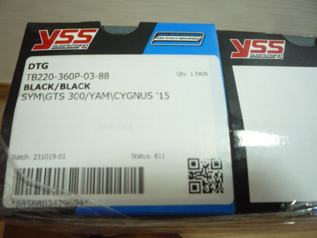 Yahoo!オークション - YSS GAS-DTG リアサスペンション 360mm シグナス...