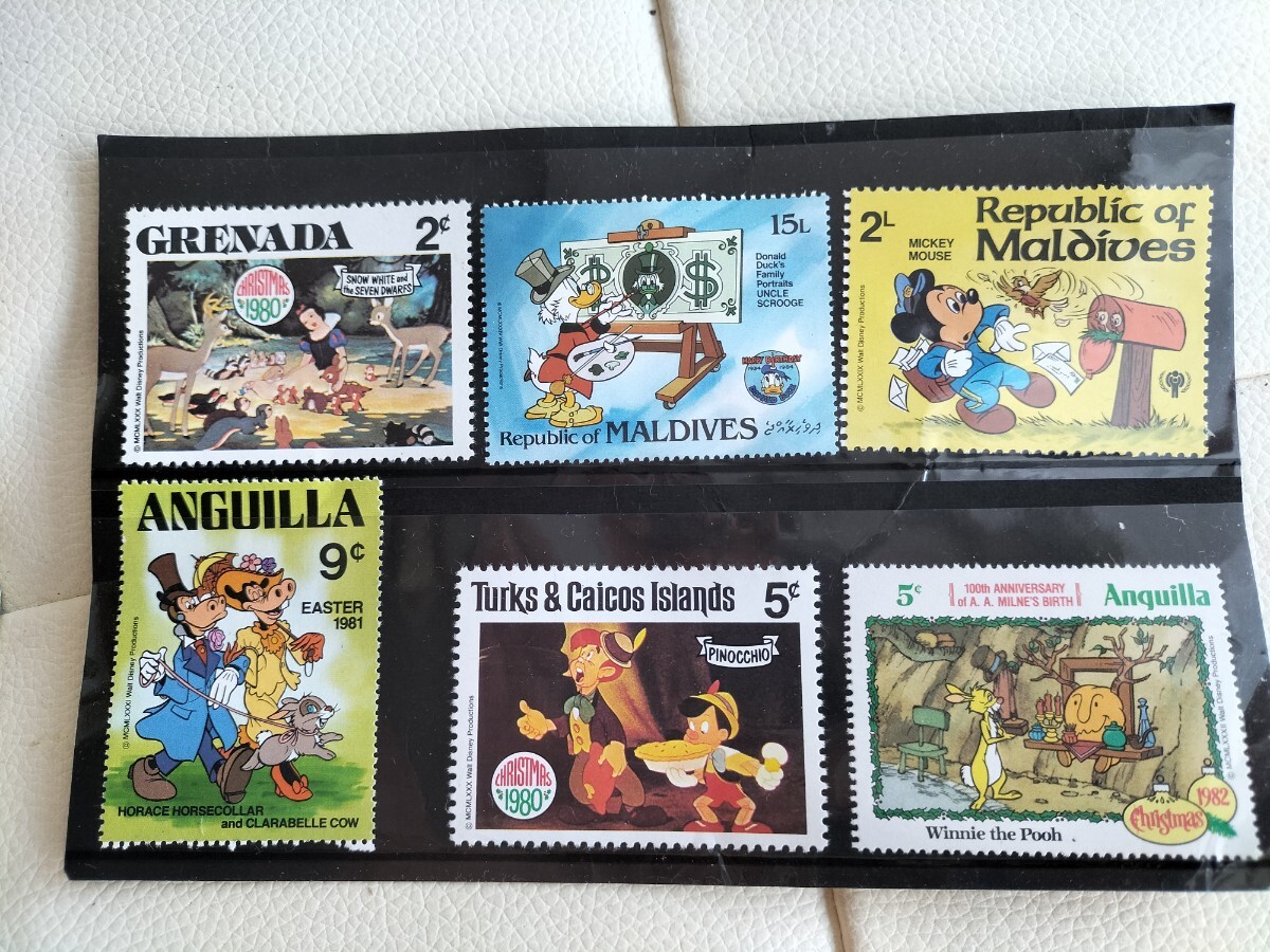 Yahoo!オークション - ディズニーの切手 ビンテージ 1980年 198...