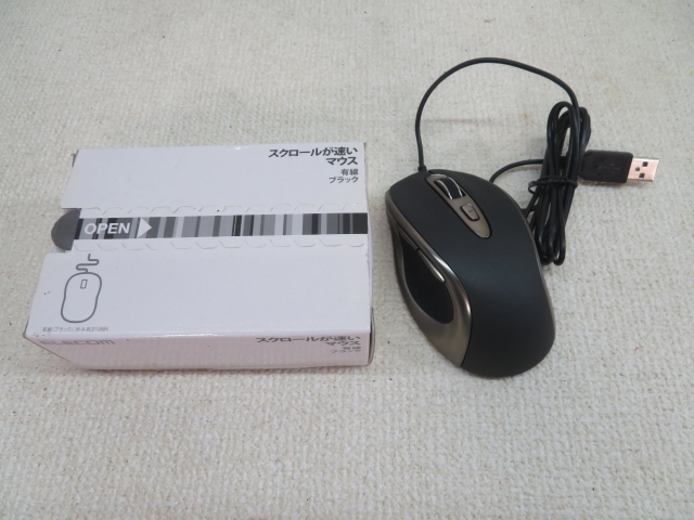 ELECOM M-A-BL01UBBK USBマウス ブラック 5ボタン エレコム PC用品 元箱付き 98153(USBマウス)｜売買されたオークション情報、yahooの商品情報をアーカイブ ...