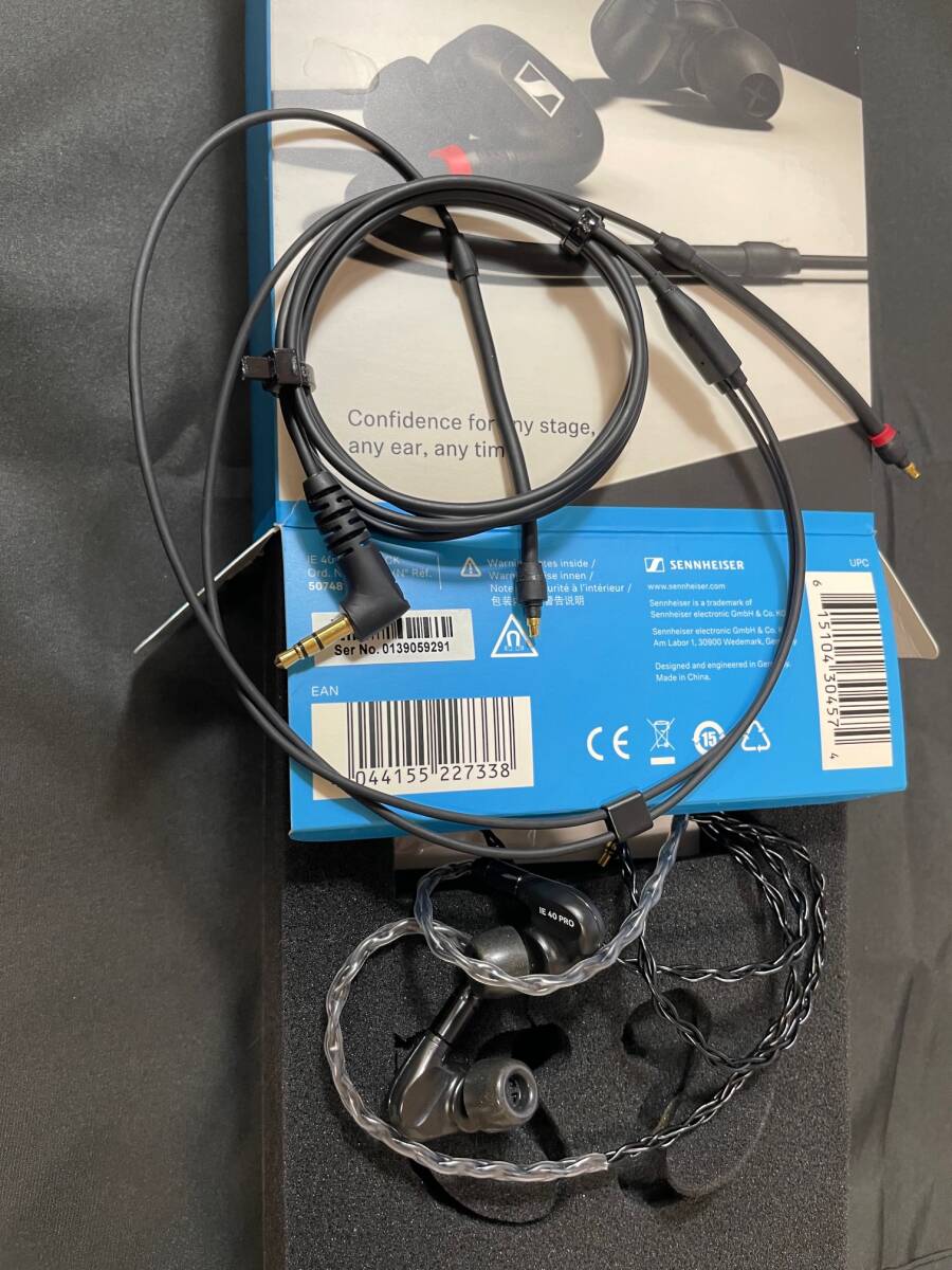 Yahoo!オークション - SENNHEISER IE 40 PRO Black ゼンハイザー プロ...
