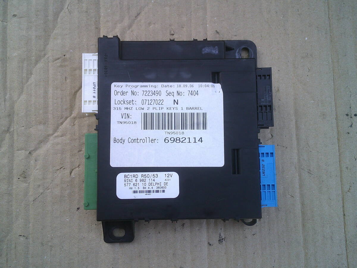 Yahoo!オークション - RA16 ミニ R50 後期 BCM ボディーコントロール...