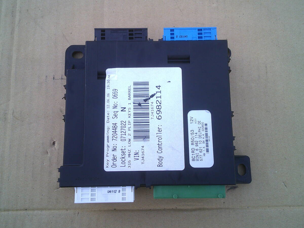 Yahoo!オークション - RE16 ミニ R53 後期 BCM ボディーコントロール...