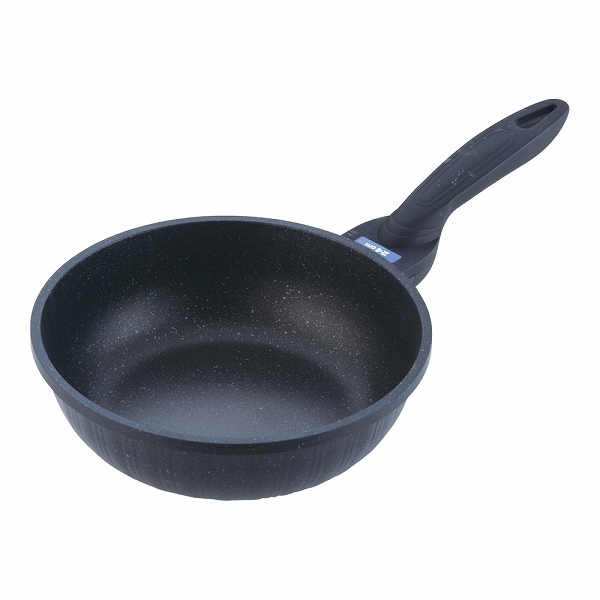 Yahoo!オークション - TKG 炒め鍋 IHテフロンマーブルコートアルミキャ...