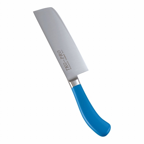 Yahoo!オークション - TKG PRO(プロ) 菜切包丁 抗菌カラー包丁 ブルー ...