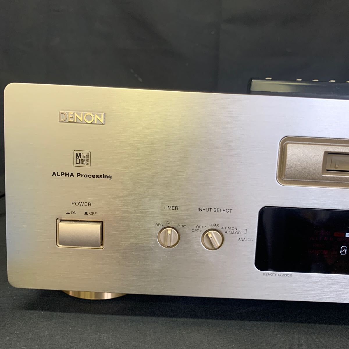 DENON デノン MDデッキ DMD-1800AL MINIDISC RECORDER リモコン付き 通電確認済み MDレコーダー MDプレーヤー 1(一般)｜売買されたオークション情報 ...