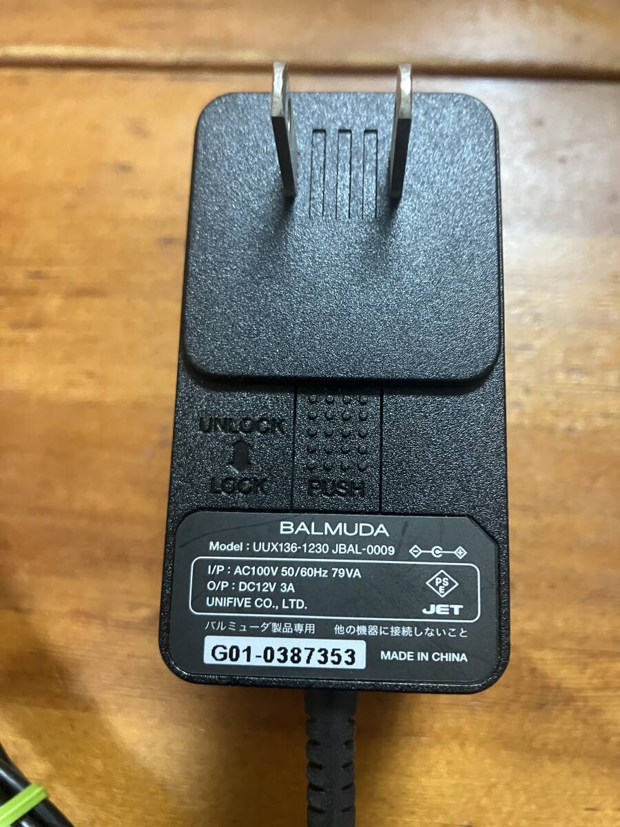 BALMUDA バルミューダ 扇風機 ACアダプター UUX136-1230 JBAL-0009(扇風機)｜売買されたオークション情報、yahooの商品情報をアーカイブ公開 - オークファン ...