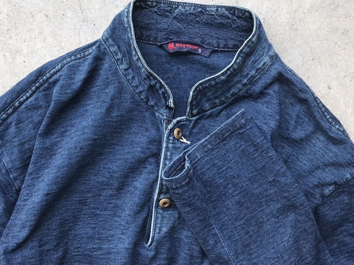 R by 45rpm ハイネック ヘンリーネック仕様 インディゴ染め ヘビーウェイトコットン Tシャツ 5 メンズ 長袖 カットソー 藍染め 45R(Tシャツ)｜売買されたオークション情報 ...