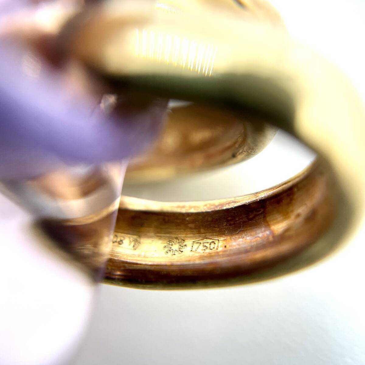 Yahoo!オークション - CHIMENTO キメント 750 K18 約10.6g アメシスト ...