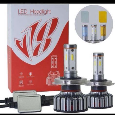 Yahoo!オークション - 3色 H11 H8 H9 LED ヘッドライト 交換用 H4/HB2/...