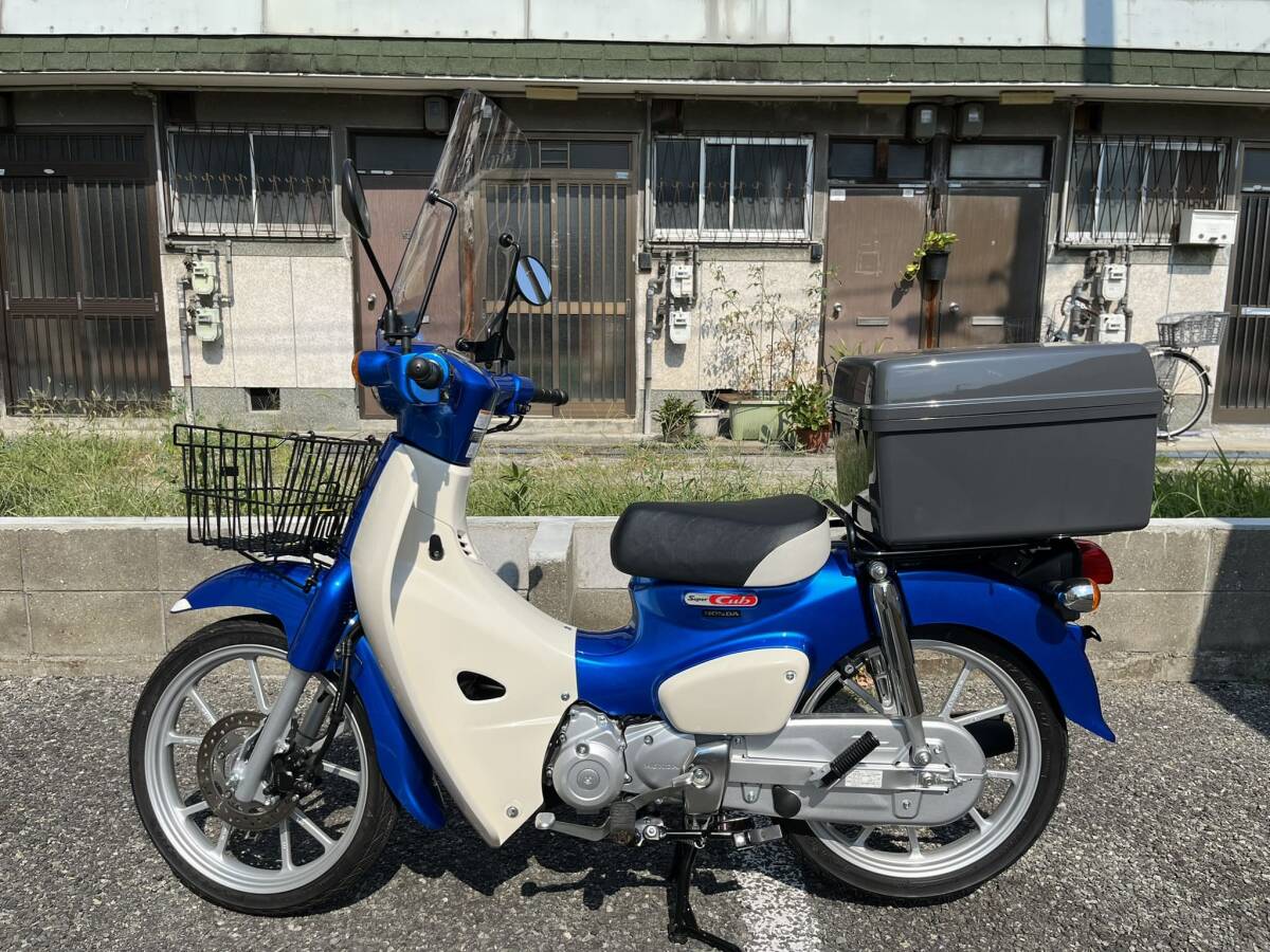 Yahoo!オークション - スーパーカブ110 JA59 前かご 純正風防 リアボッ...