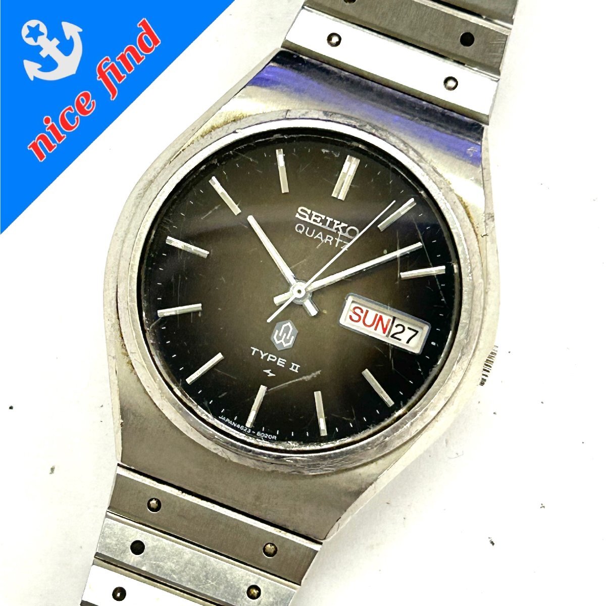 Yahoo!オークション - セイコー SEIKO TYPE Ⅱ 4623-8010 クォーツ 腕...