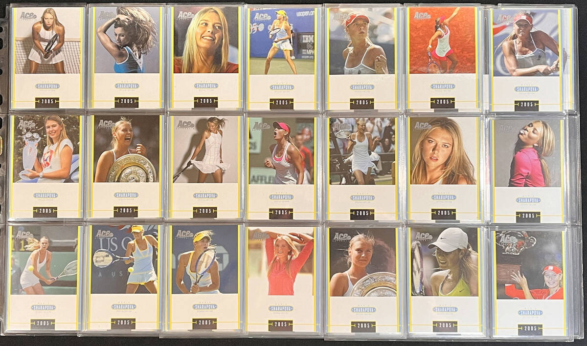Yahoo!オークション - (Y28)2005 Ace Authentic Sharapova SE 50 cards...