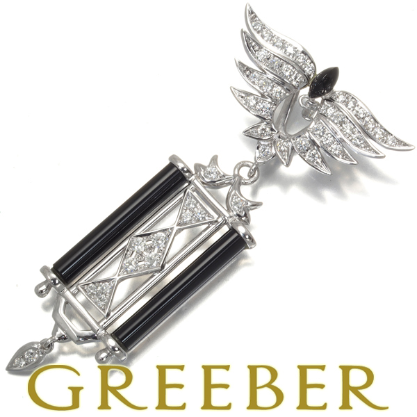 Yahoo!オークション - ダイヤ 0.66ct オニキス フェザー ペンダントト...