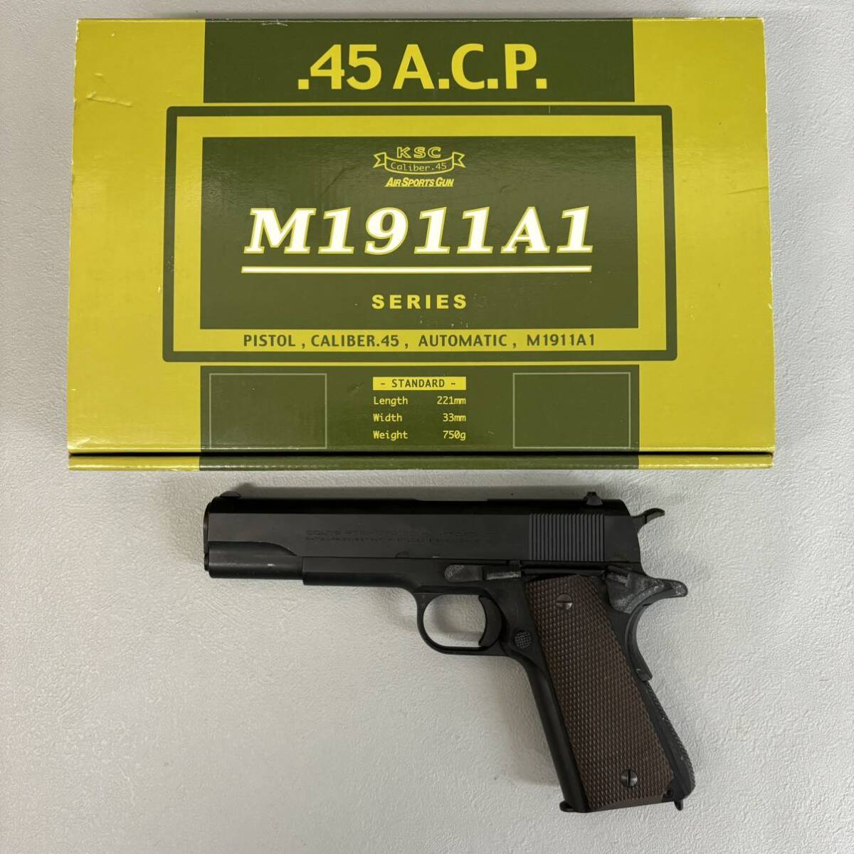 Yahoo!オークション - KSC Caliber.45 M1911A1 .45A.C.P. コマーシャル...