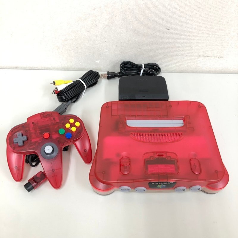 ニンテンドー 64 NINTENDO64 本体 クリアレッド NUS-001 本体 240722SK030707(本体、アクセサリー)｜売買されたオークション情報、yahooの商品情報を ...