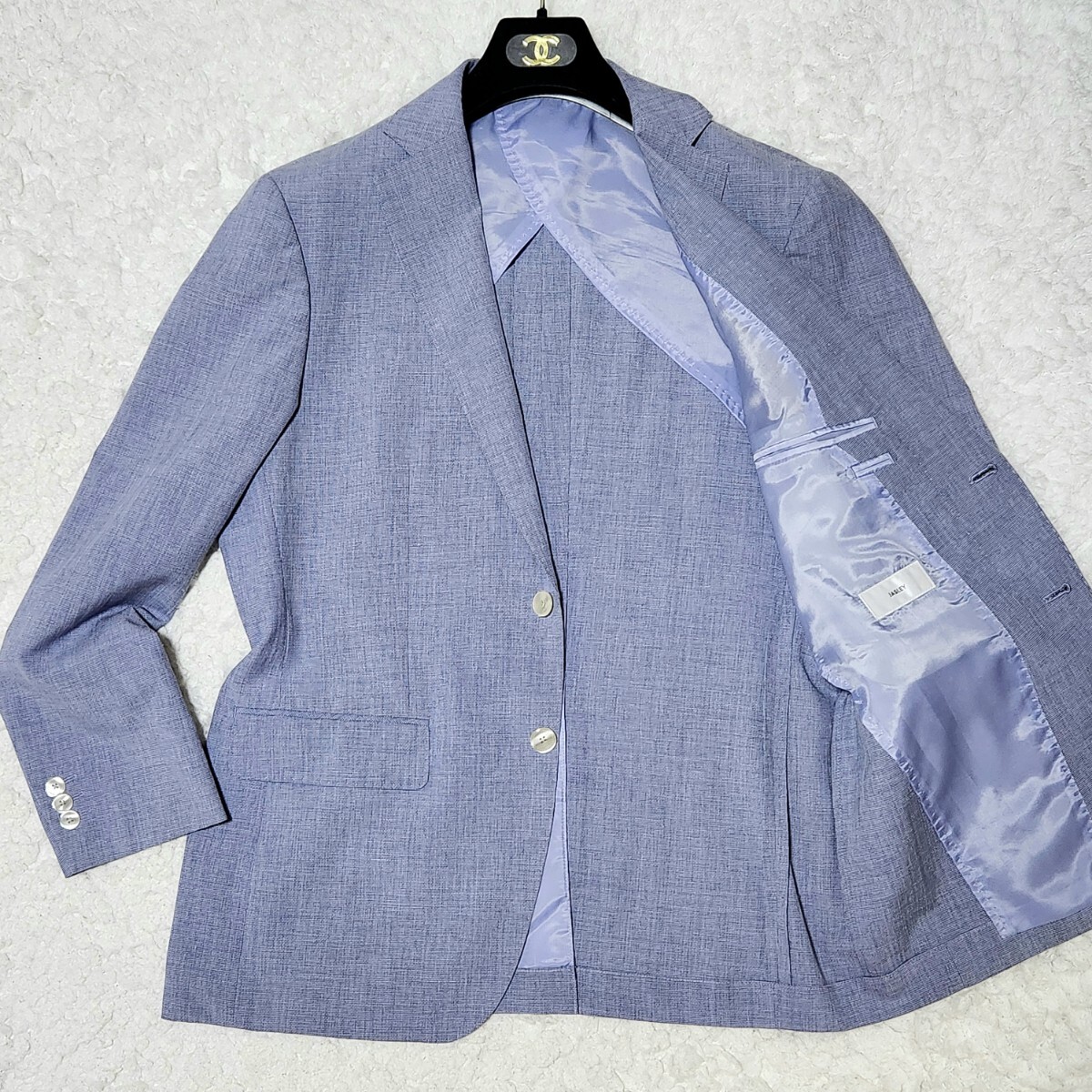 Yahoo!オークション - 極美品 [極上のリネンブレンド] JASLEY テーラー...