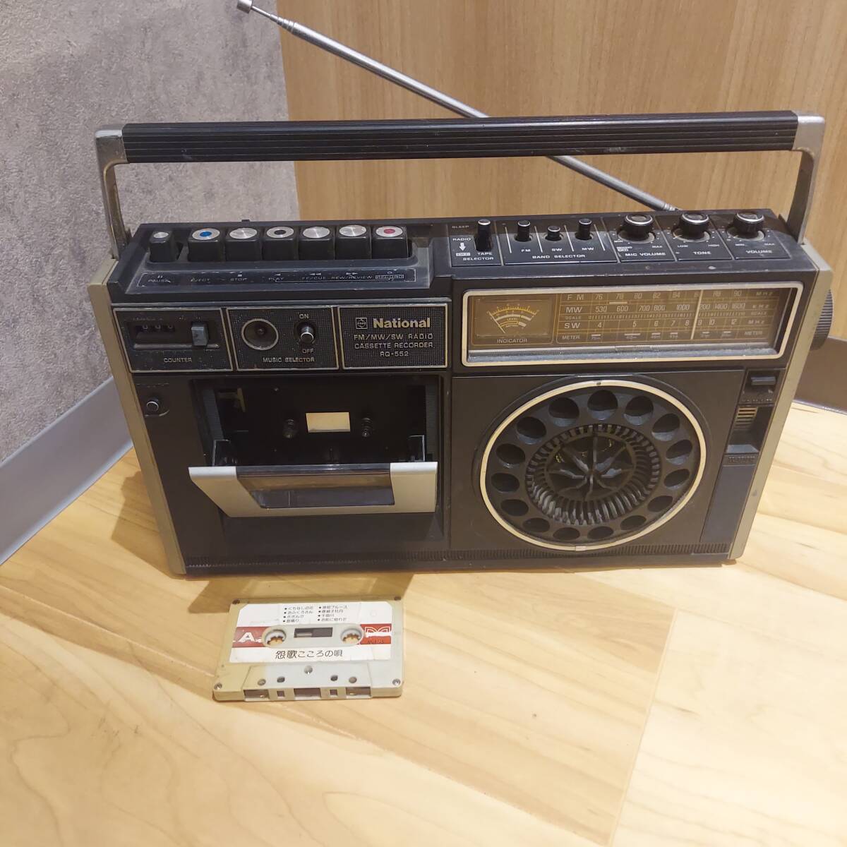 Yahoo!オークション - #4861 National ナショナル RQ-552 ラジオカセッ...