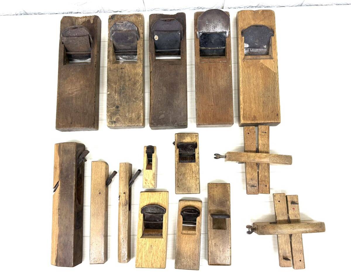 Yahoo!オークション - C394 鉋 13点 まとめて （かんな 大工道具 職人 ...