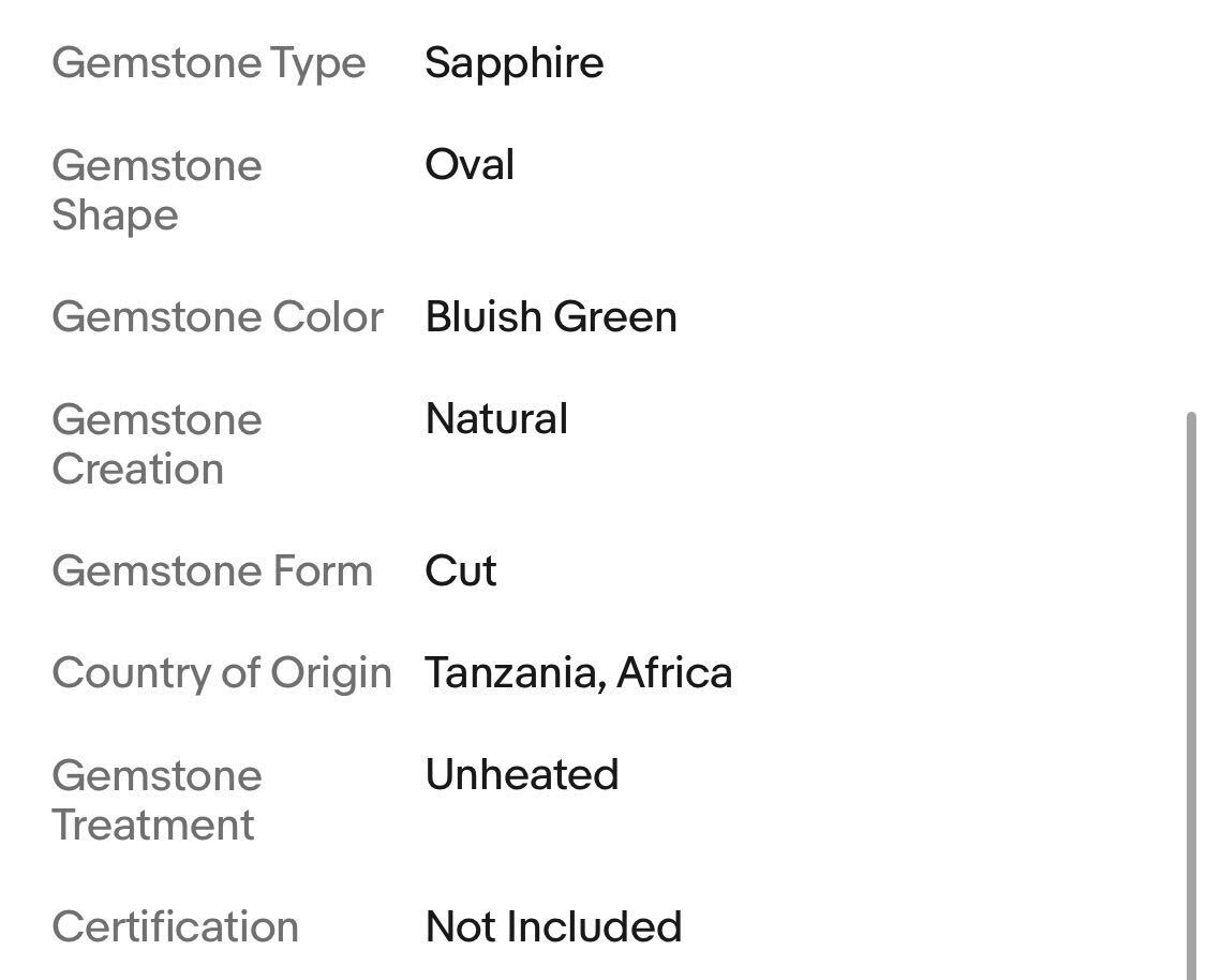Yahoo!オークション - 非加熱サファイア 0.66ct ふんわりミルキー 6.2x...