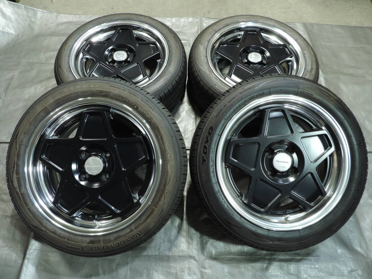 セット WORK Seeker ワーク シーカー SX 16インチ 7J+45 4H100 TOYOTIRES 185/55R16 21年製 ヴィッツ アクア ヤリス(ラジアルタイヤ)｜売買さ ...