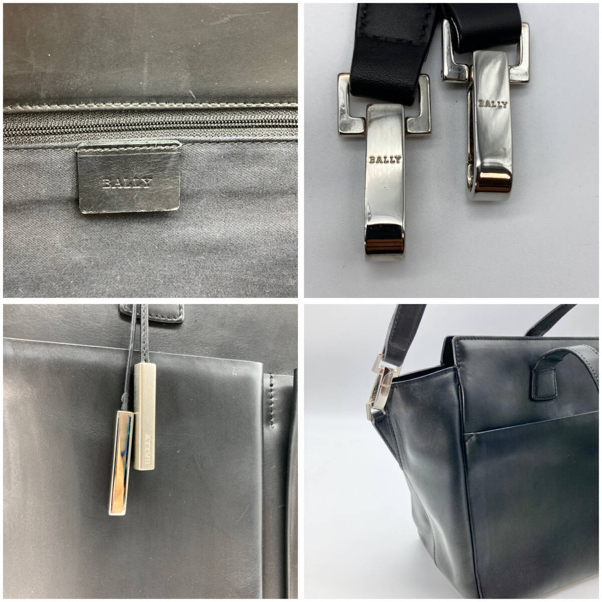 Yahoo!オークション - 【美品 A4可】BALLY バリー トートバッグ 2way ...