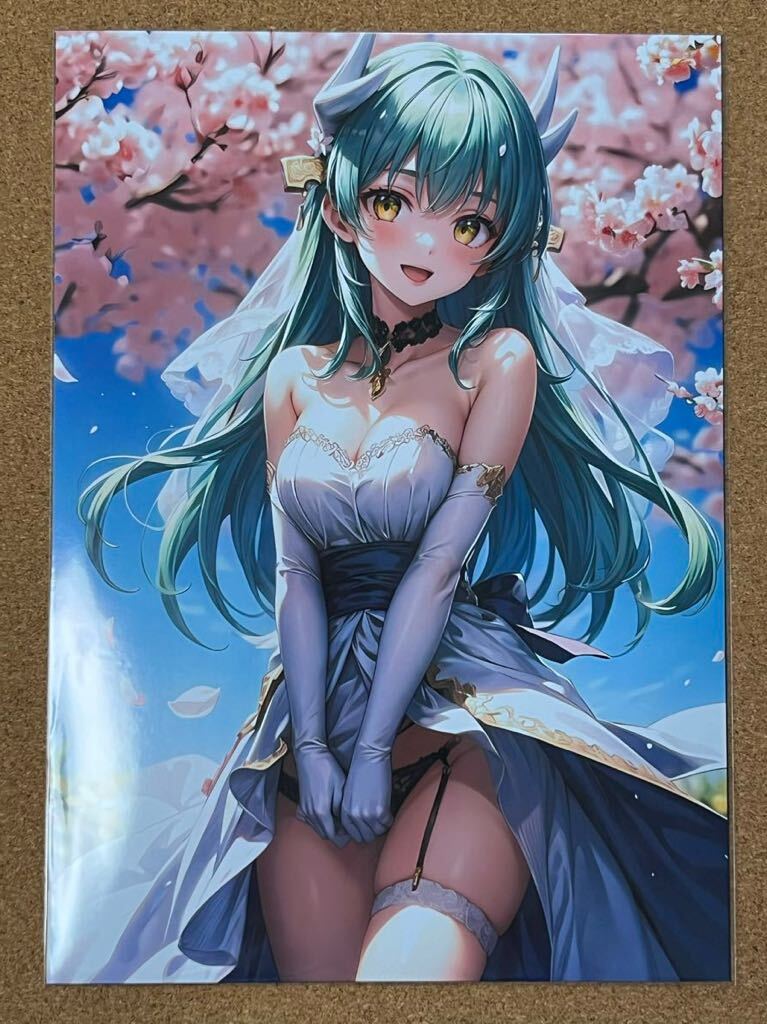 Yahoo!オークション - A4ポスター FGO 清姫（ウエディング） イラスト ...