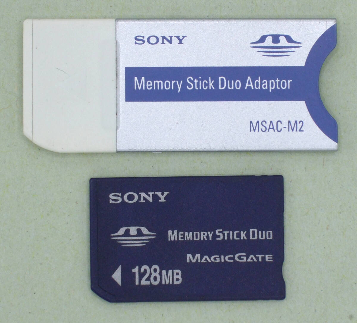 SONY ソニー 純正 MEMORY STICK メモリースティック Duo 128MB MSH-M128 アダプタ付き MSAC-M2 日本製 MADE IN JAPAN(メモリースティック ...
