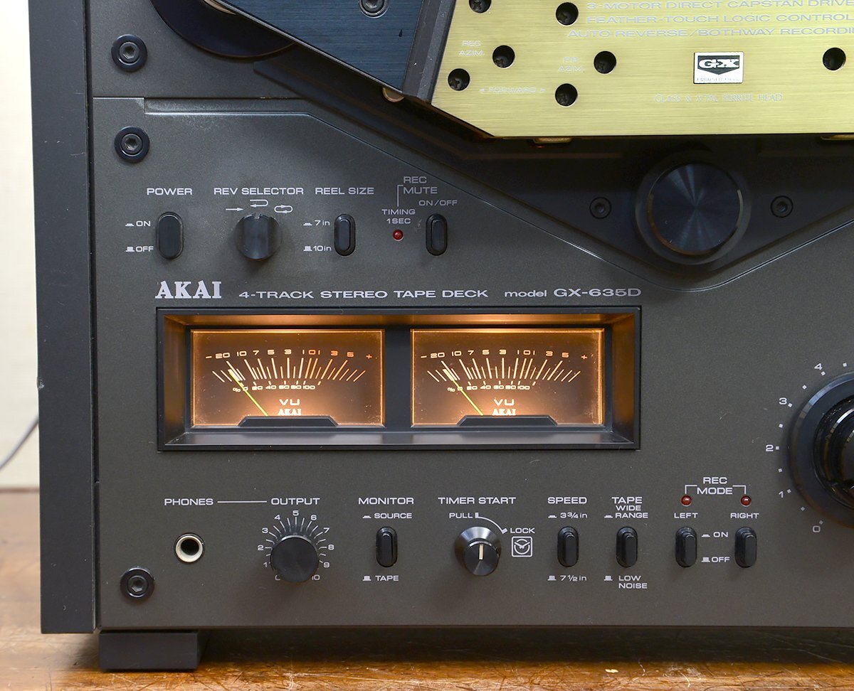 AKAI GX-635D オープンリールデッキ 元箱付き 4トラック(オープンリールデッキ)｜売買されたオークション情報、yahooの商品情報をアーカイブ公開 - オークファン（aucfan.com）