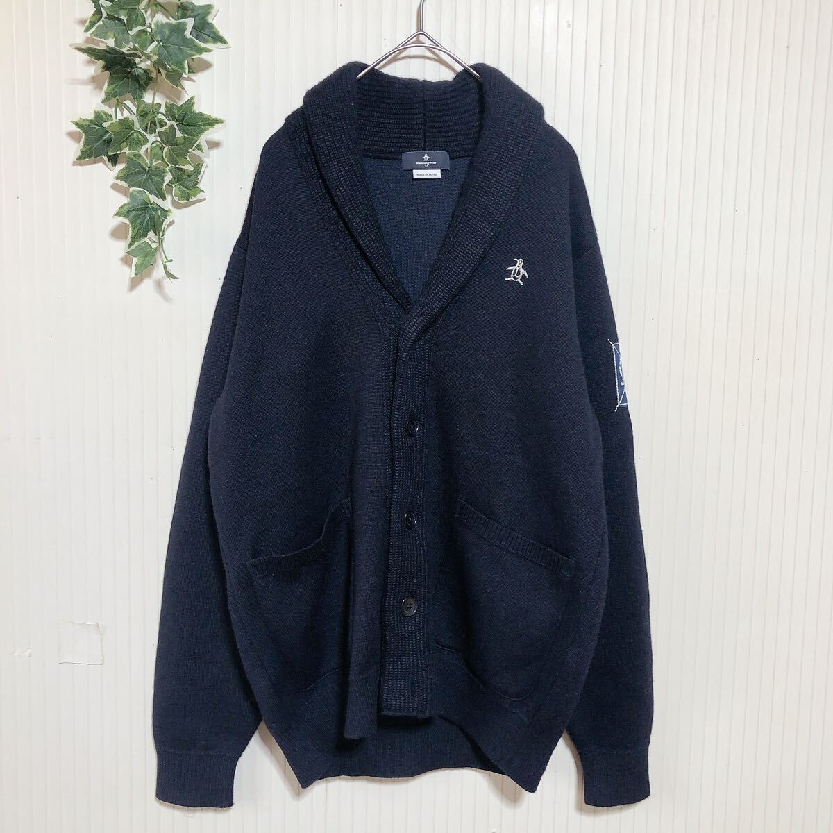 1816 ー大特価ー 良品 Munsingwear マンシングウェア メンズ カーディガン M ペンギン刺繍 無地 濃紺 リブ袖 長袖 LOT18(Mサイズ)｜売買されたオークション情報 ...