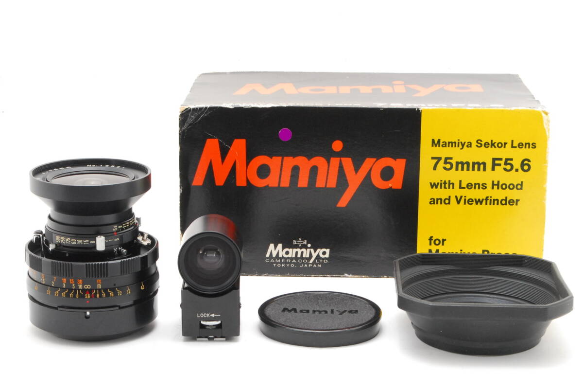 Yahoo!オークション - 希少元箱付き マミヤ MAMIYA SEKOR P 75mm F...