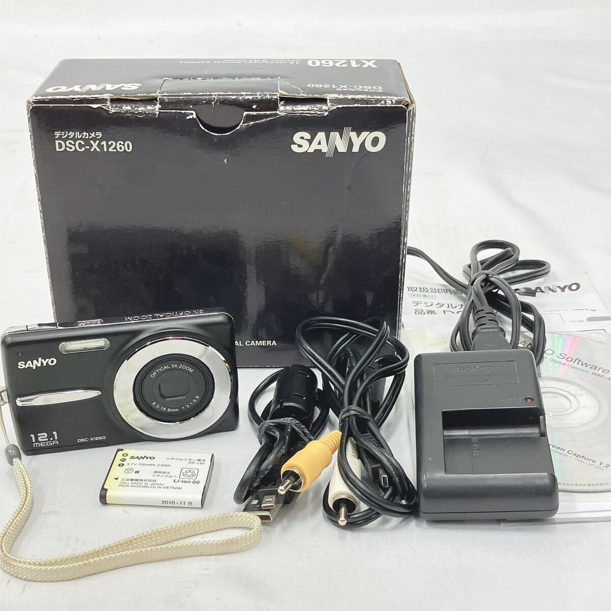 Yahoo!オークション - シャッターOK SANYO 三洋 DSC-X1260 コンパクト...