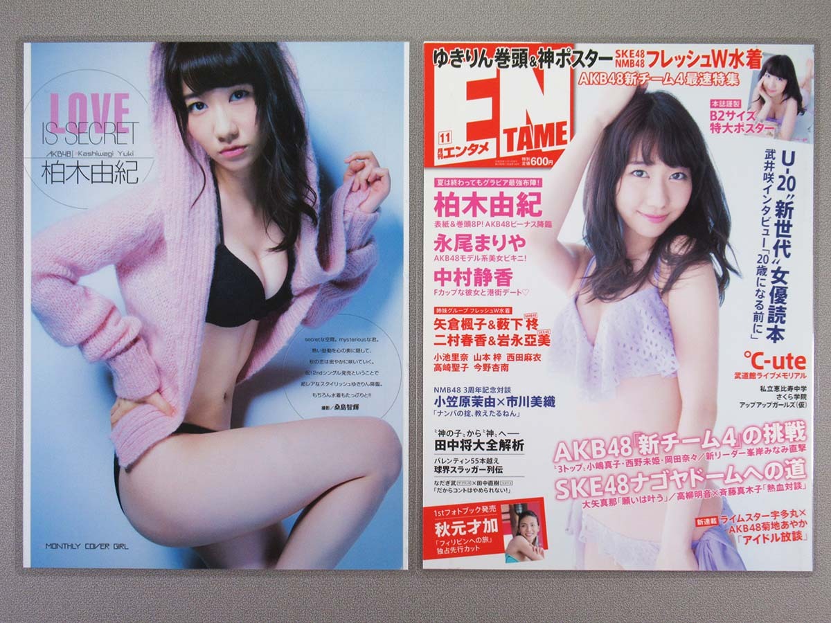 Yahoo!オークション - (kg17) 柏木由紀 切り抜き ラミネート加工[ENTA...