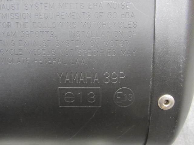 Yahoo!オークション - FZ-8 39P 純正マフラー №1
