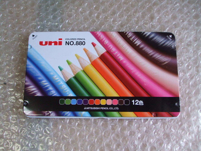 Yahoo!オークション - 三菱鉛筆 Uni No.880 色鉛筆 12色 少し使用 ジャ...