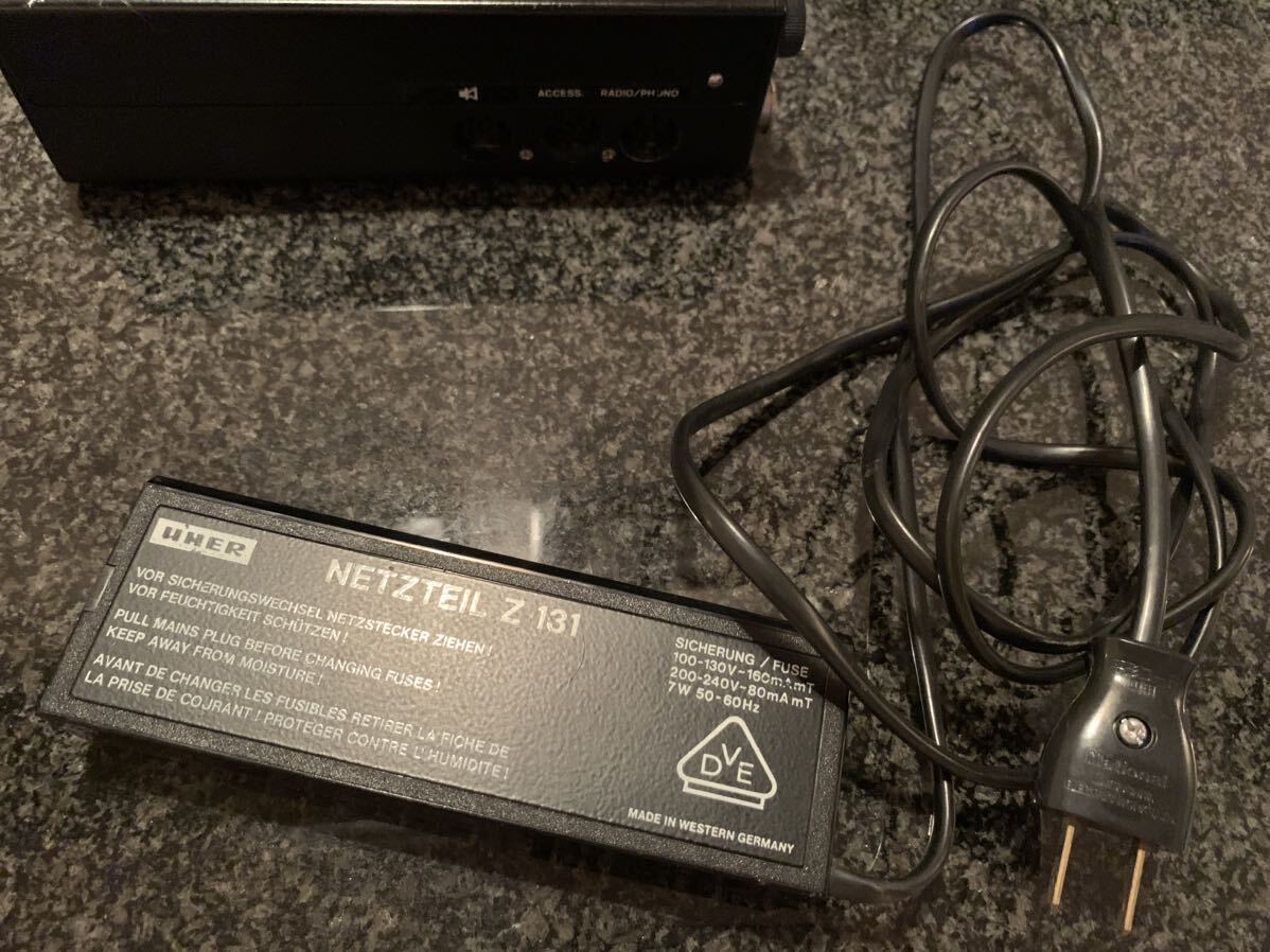 Yahoo!オークション - UHER CR210&NETZ TEIL Z131 ステレオポータブル...
